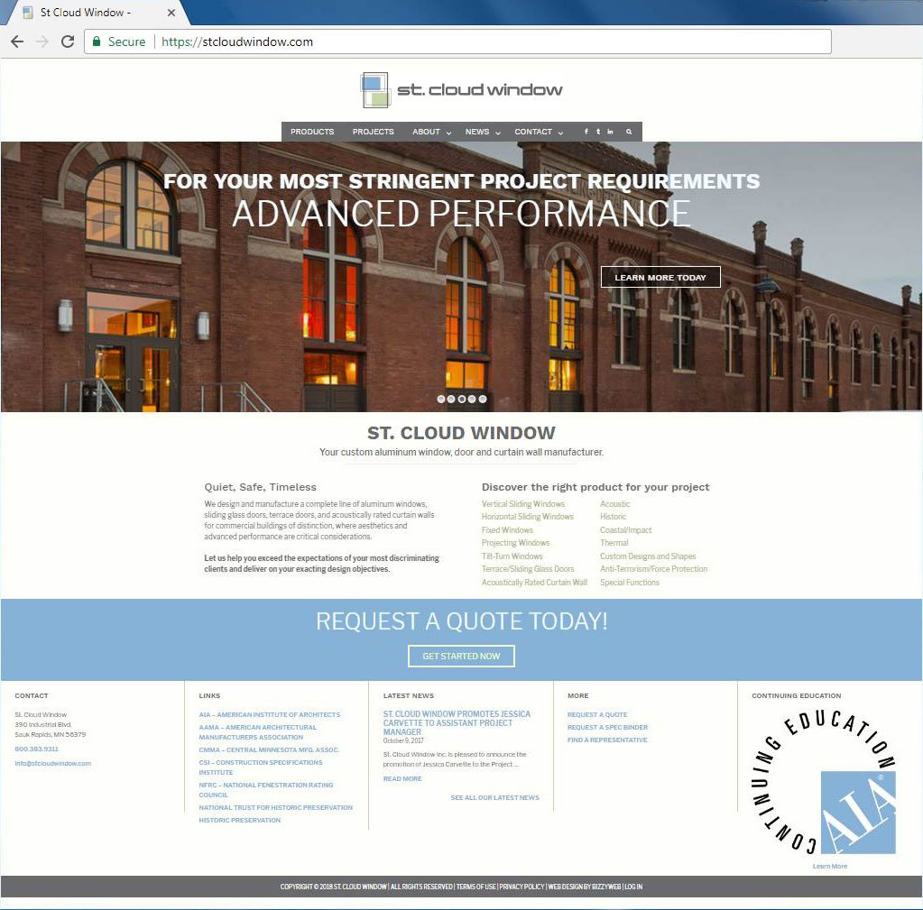 St. Cloud Window Launches Website with Responsive Product Selection | PRISM